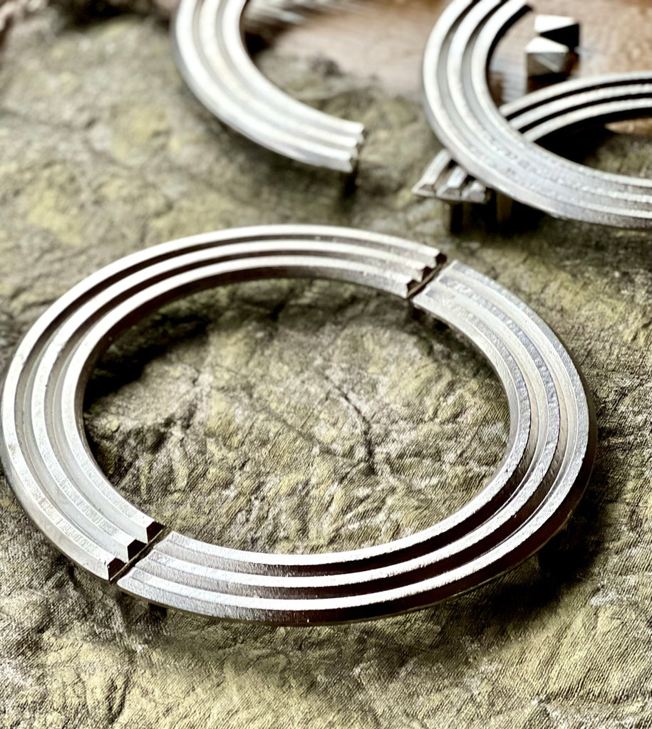 PYRA series, large 12" half moon handle, various finishes. – Shayne Fox ...