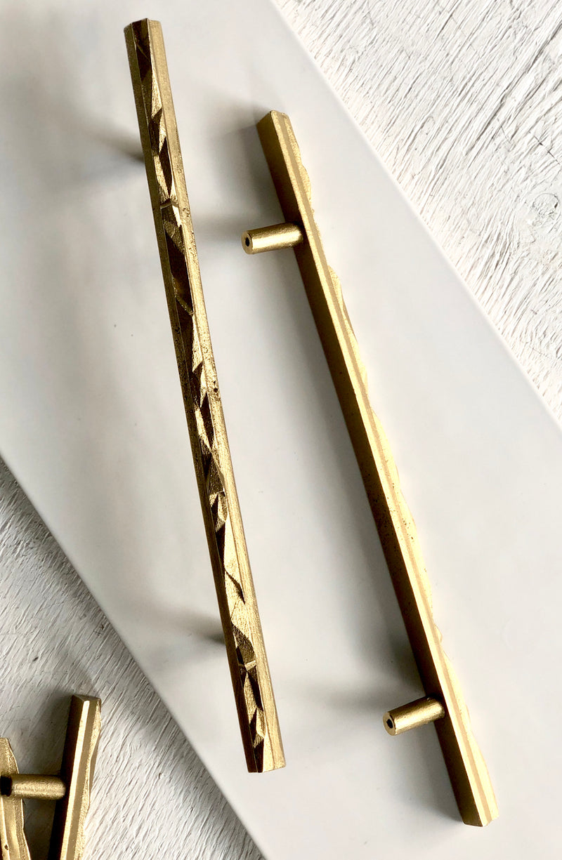 NIKA series 12" cast bronze handle, various finishes. – Shayne Fox Hardware
