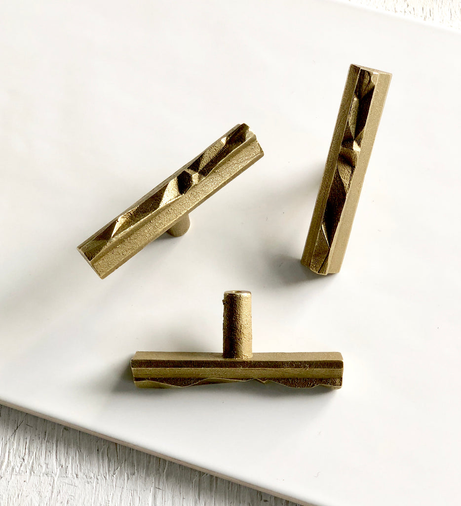 NIKA series cast bronze 3" handle, various finishes. – Shayne Fox Hardware