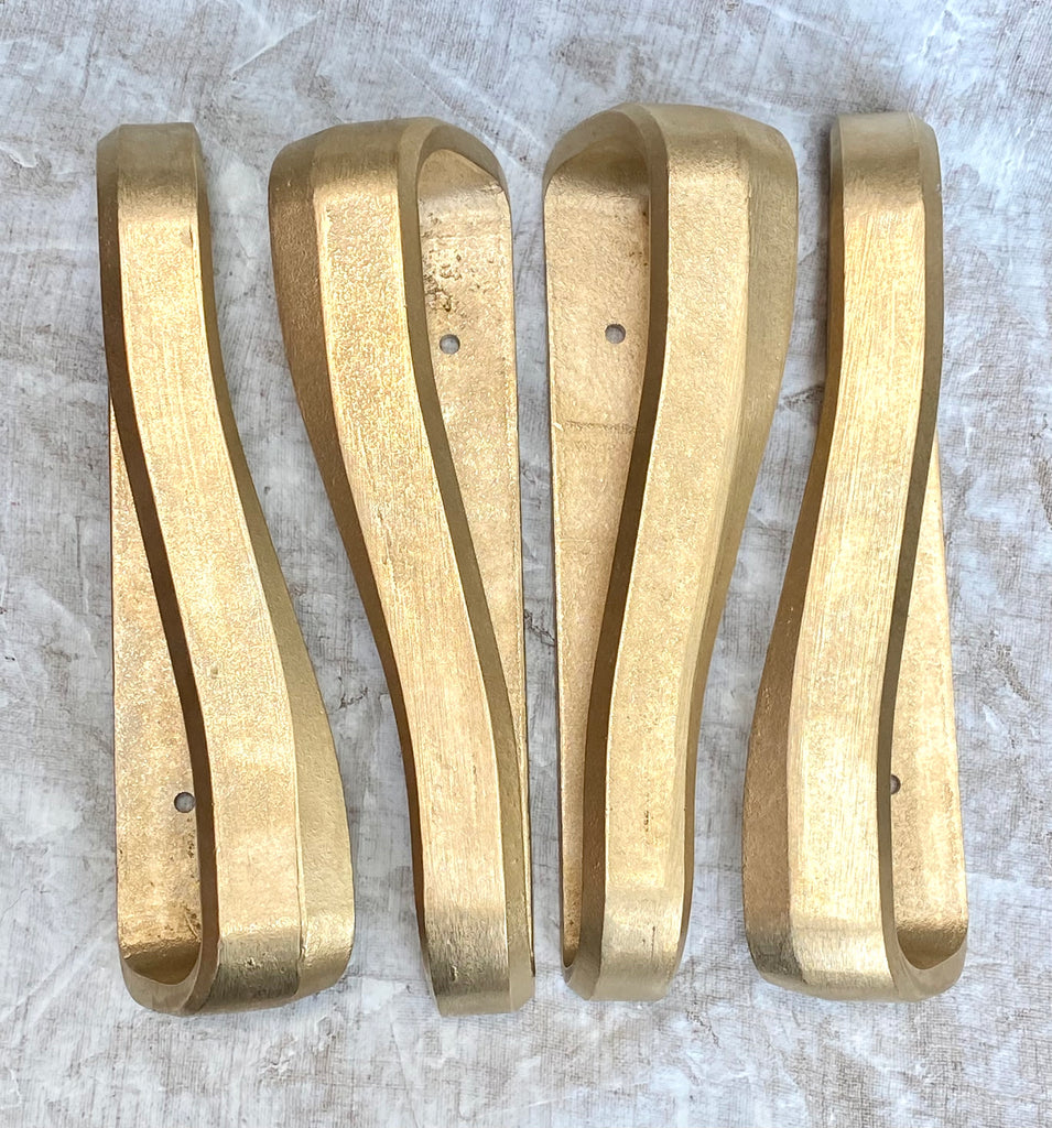 RAW cast bronze handles, left and right side. – Shayne Fox Hardware