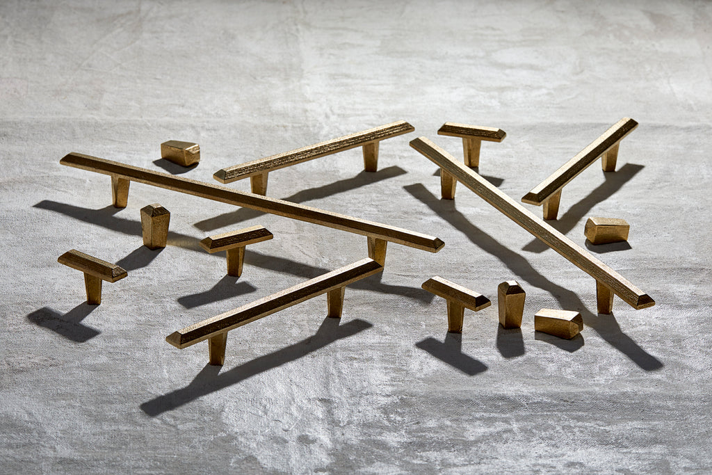 PYRA series 12" handle, bright bronze. – Shayne Fox Hardware