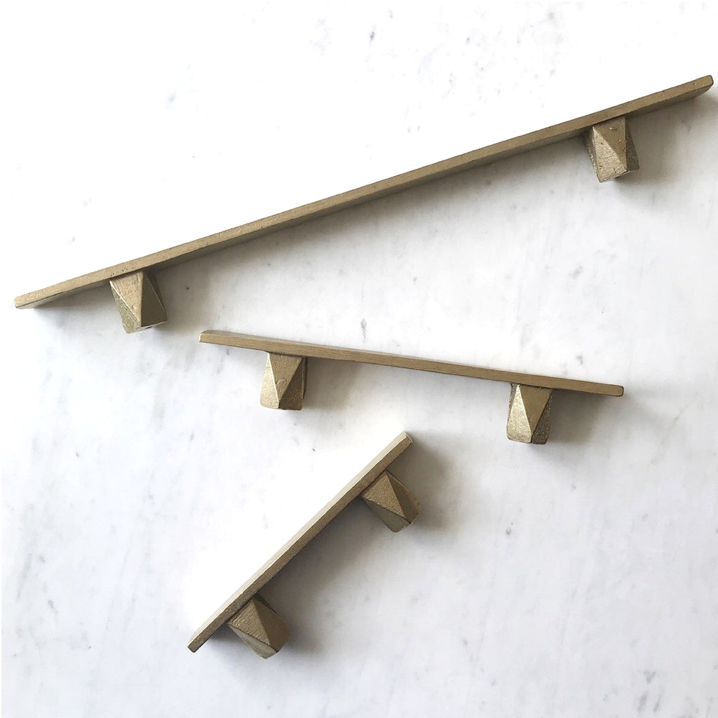 GEO series cast bronze 12" handle, various finishes. – Shayne Fox Hardware