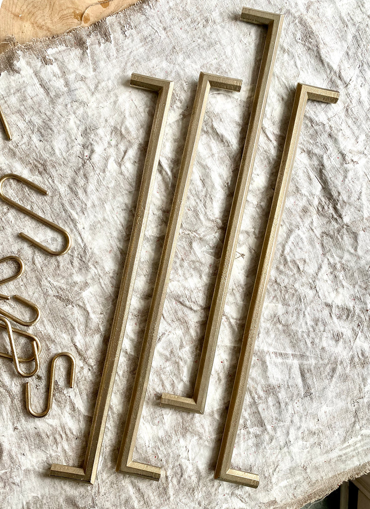 PYRA series, 18" cast bronze mitred handle, appliance pull, hanging ra ...