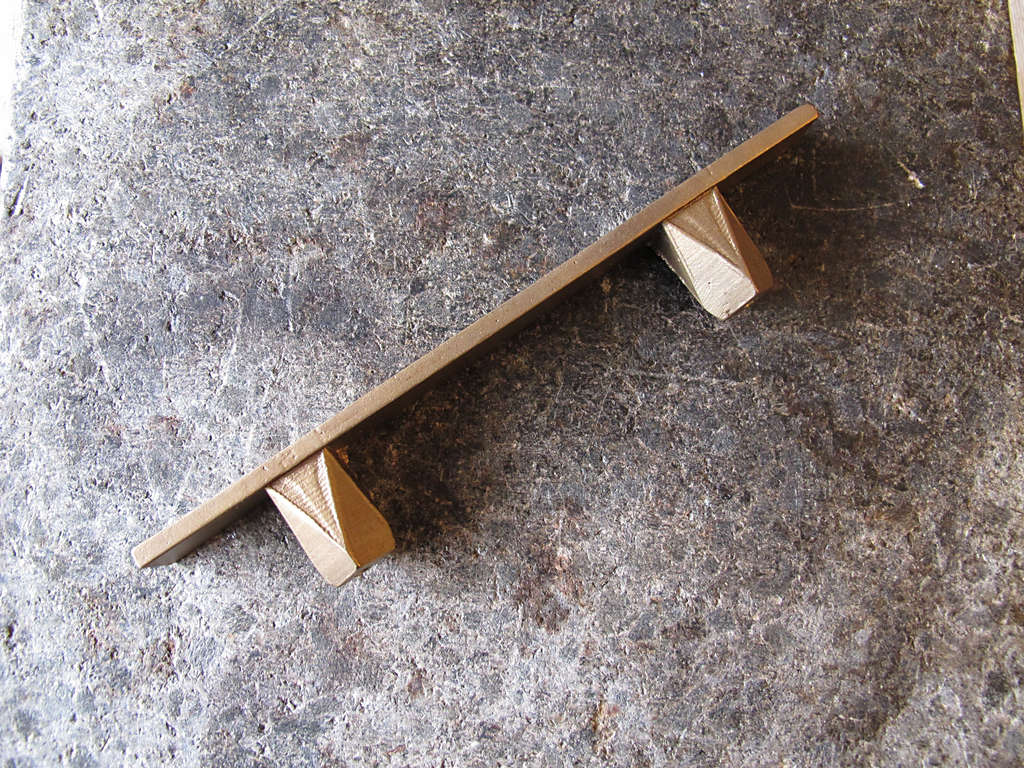 GEO series cast bronze handle 7", various finishes. – Shayne Fox Hardware